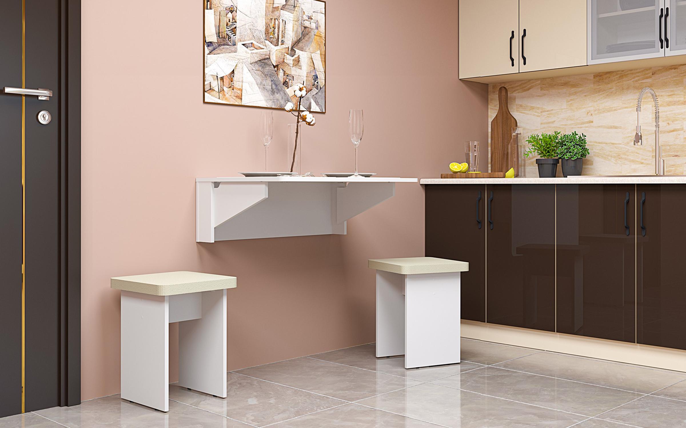 Складной пристенный стол Аспен | Vellea Home